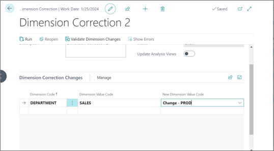 How to use Dimension Correction Tool in Microsoft Dynamics 365 Business ...