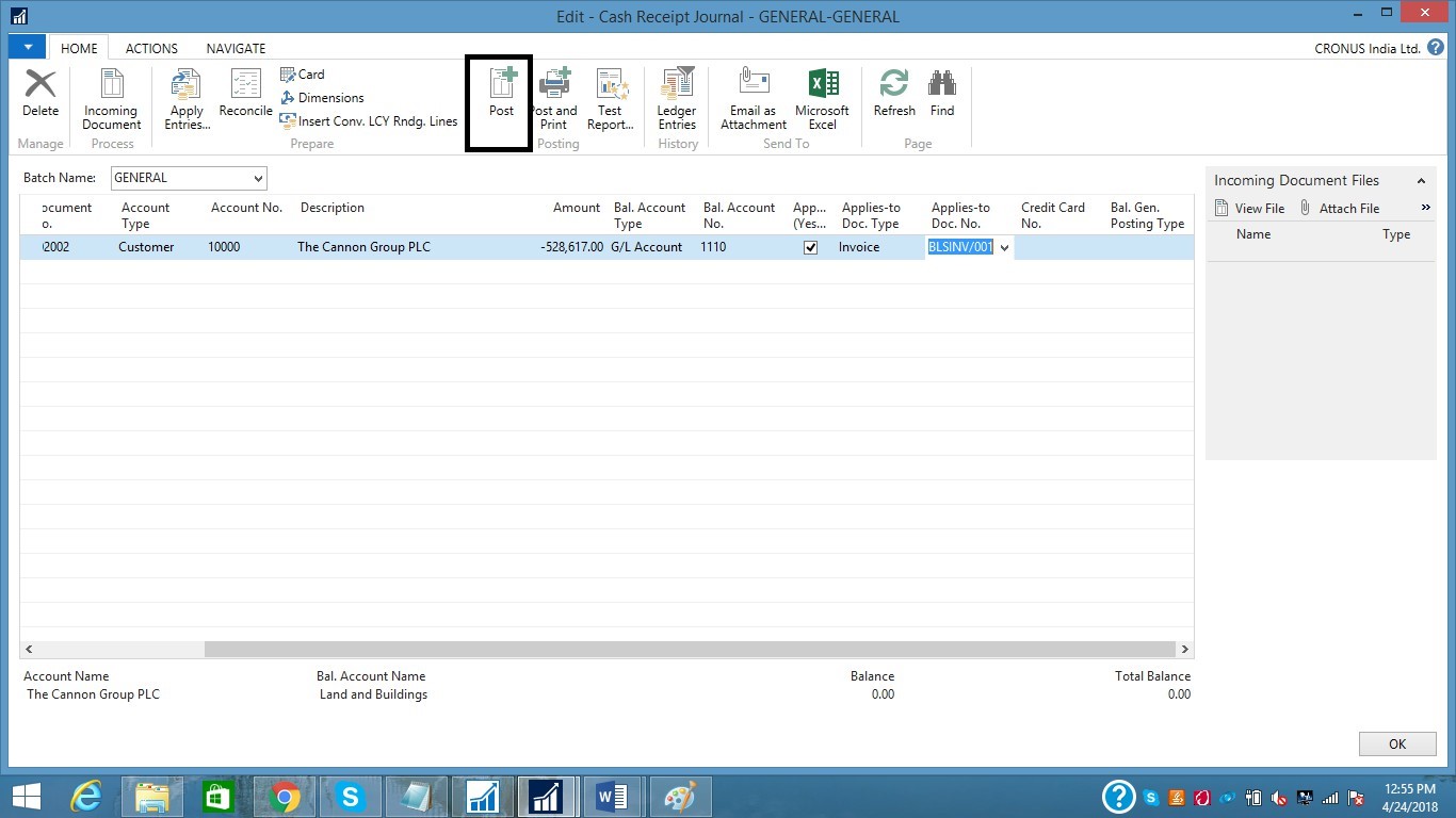 How we can do Customer Payment in Navision? - Microsoft Dynamics Partner